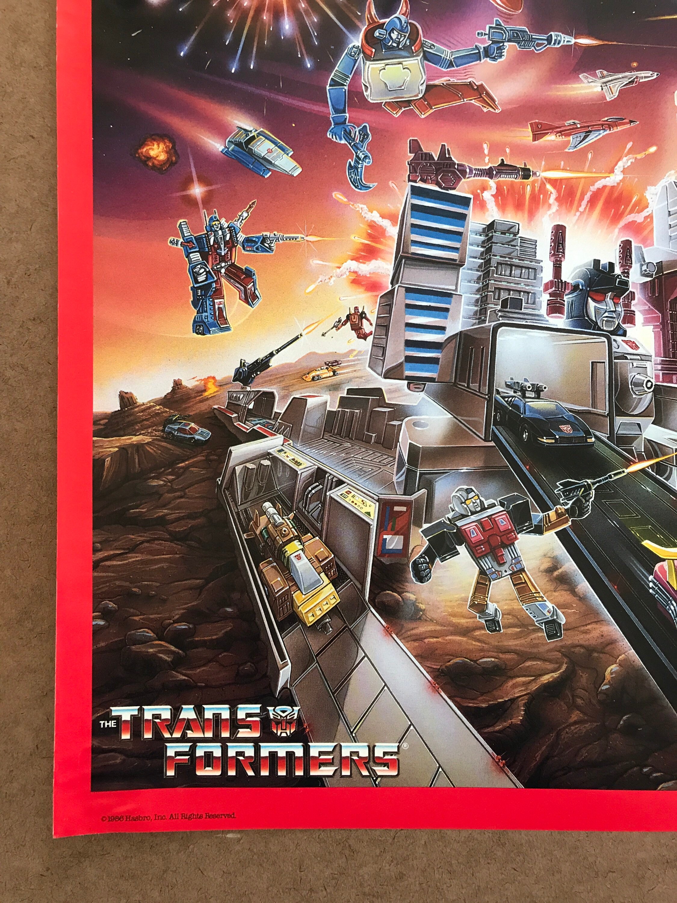 Vintage Original 1980s the Trans Formers Pinup Poster 1986 | Etsy