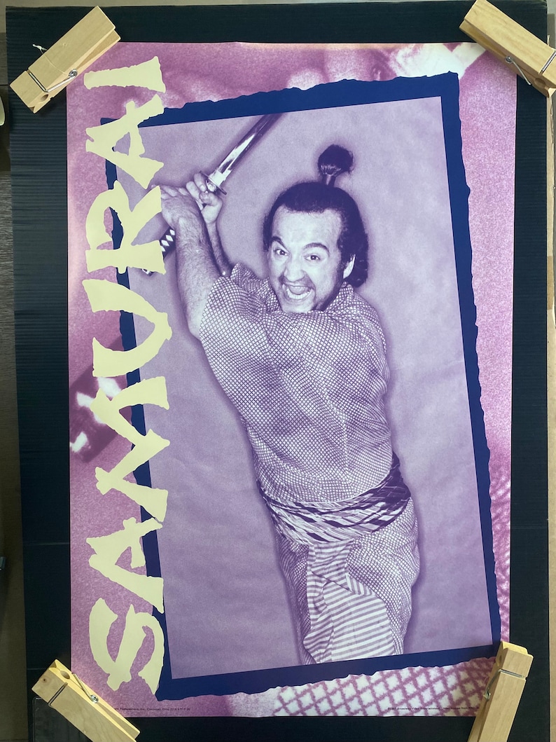 Samurai John Belushi Saturday Night Live Original Vintage 1997 Poster ...