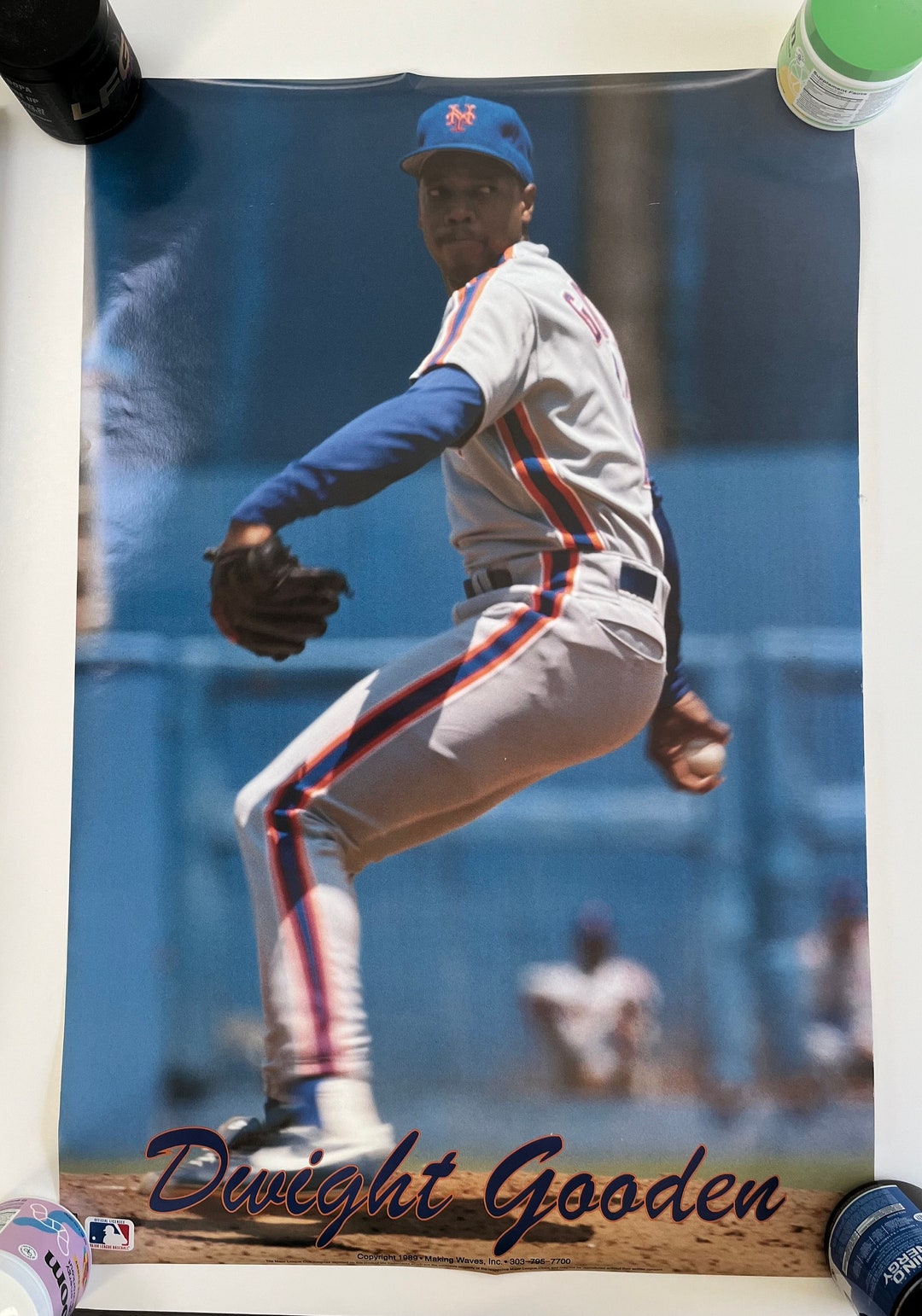 Dwight Gooden Vintage Poster New York Mets 1989 MLB Baseball - Etsy