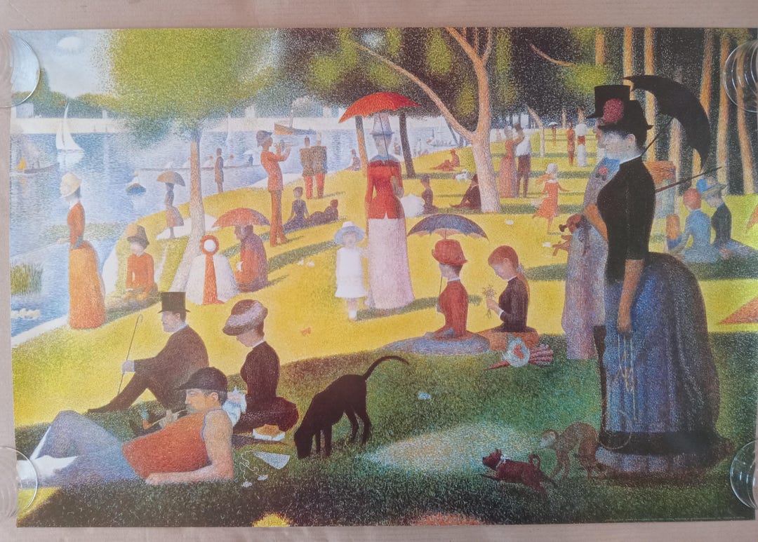 Georges Seurat Sunday on the Grand Vintage Poster Print Art Prints ...