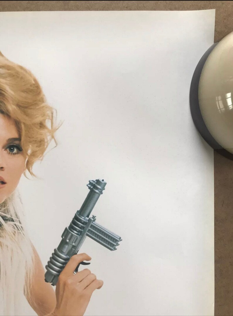 Vintage Original 1990s Jane Fonda Barbarella Poster 1998 Movie ...