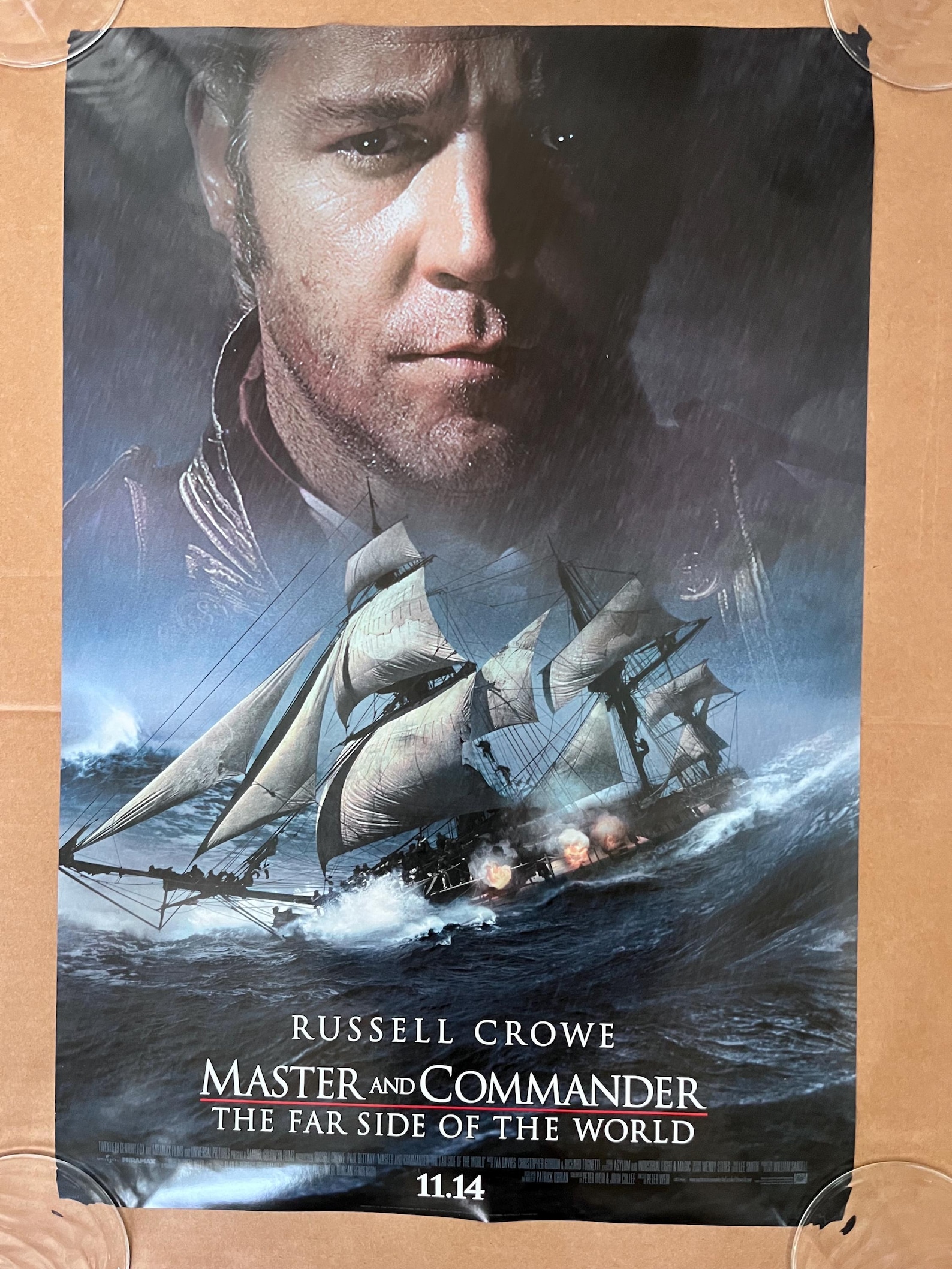 Master and Commander Vintage Poster Mini Commercial Promo Russell Crowe ...