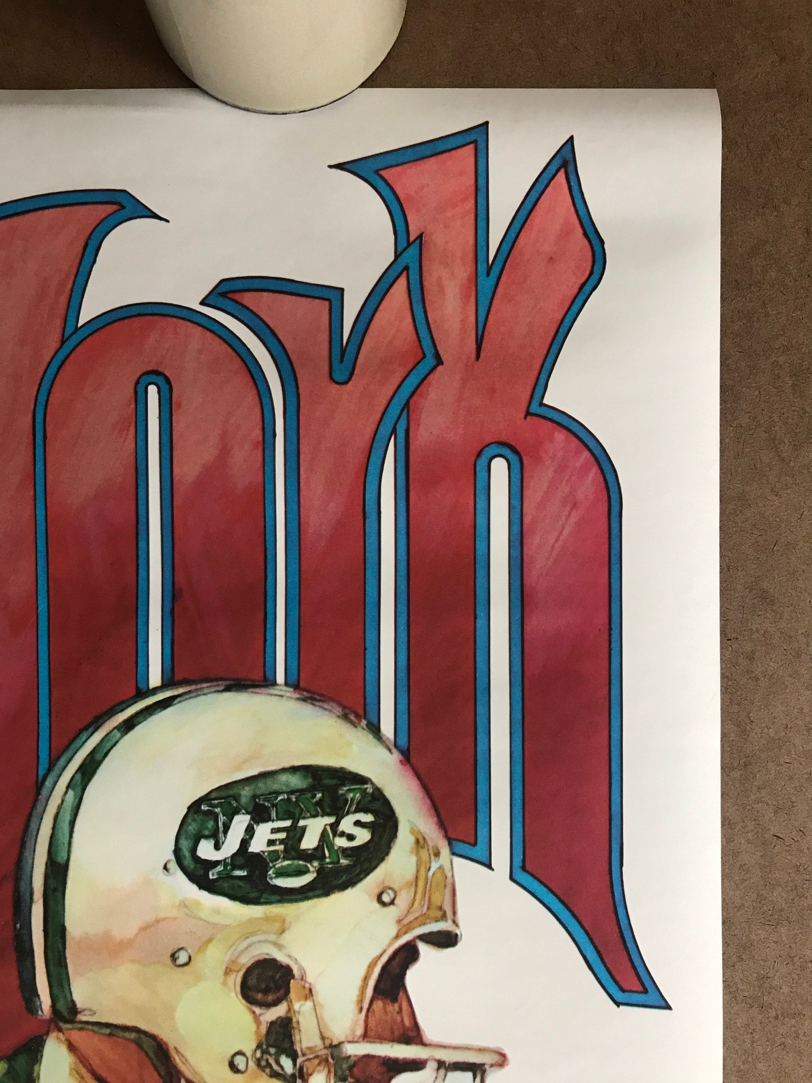 Vintage Original 1970s New York Jets Caricature Poster 1970 - Etsy