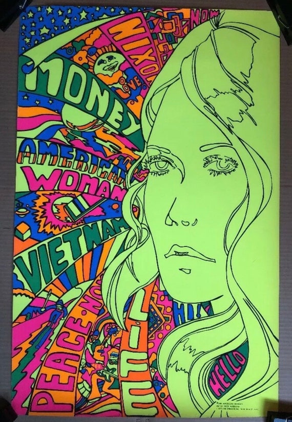 Trippy Blacklight Poster