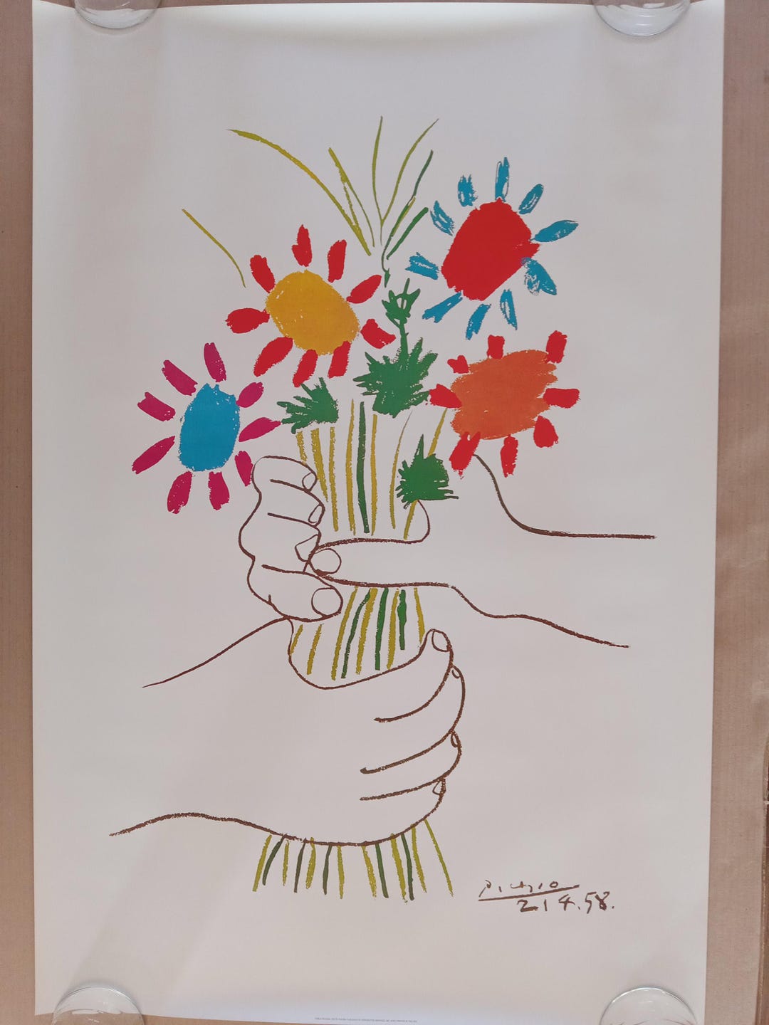 Pablo Picasso Flowers Poster Print Vintage Art Prints Posters Floral ...