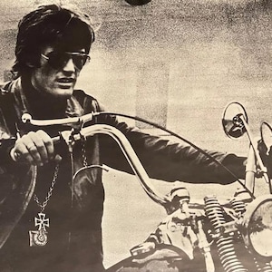 Original Vintage Poster Peter Fonda Wild Angels Motorcycle Movie ...