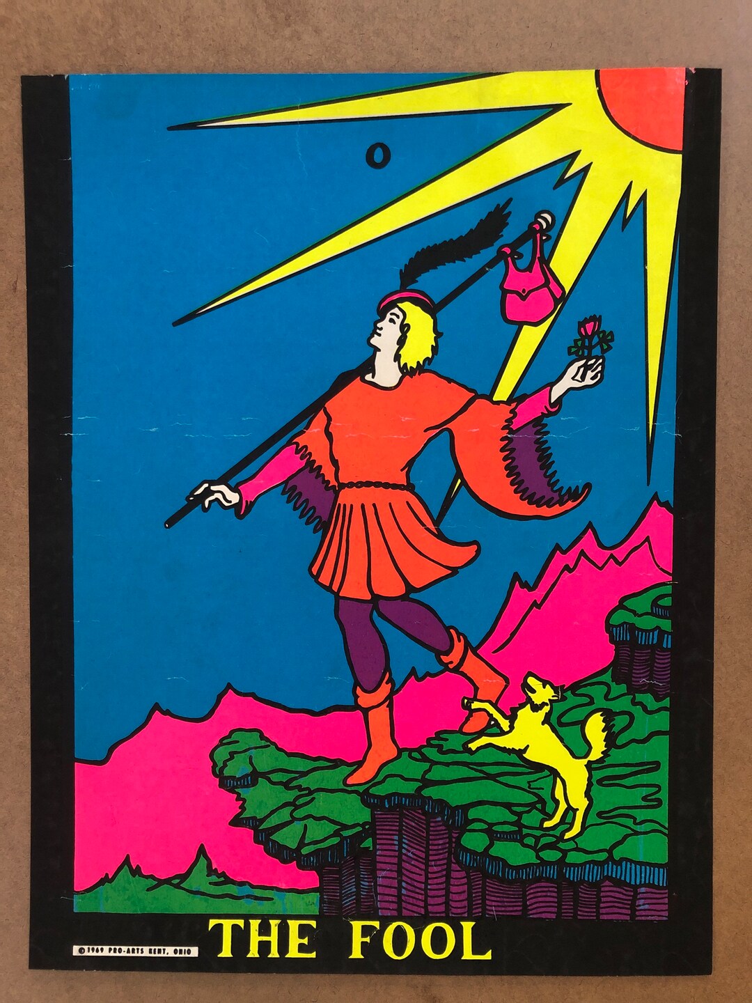 The Fool Vintage Blacklight Poster Astrology Zodiac Signs - Etsy