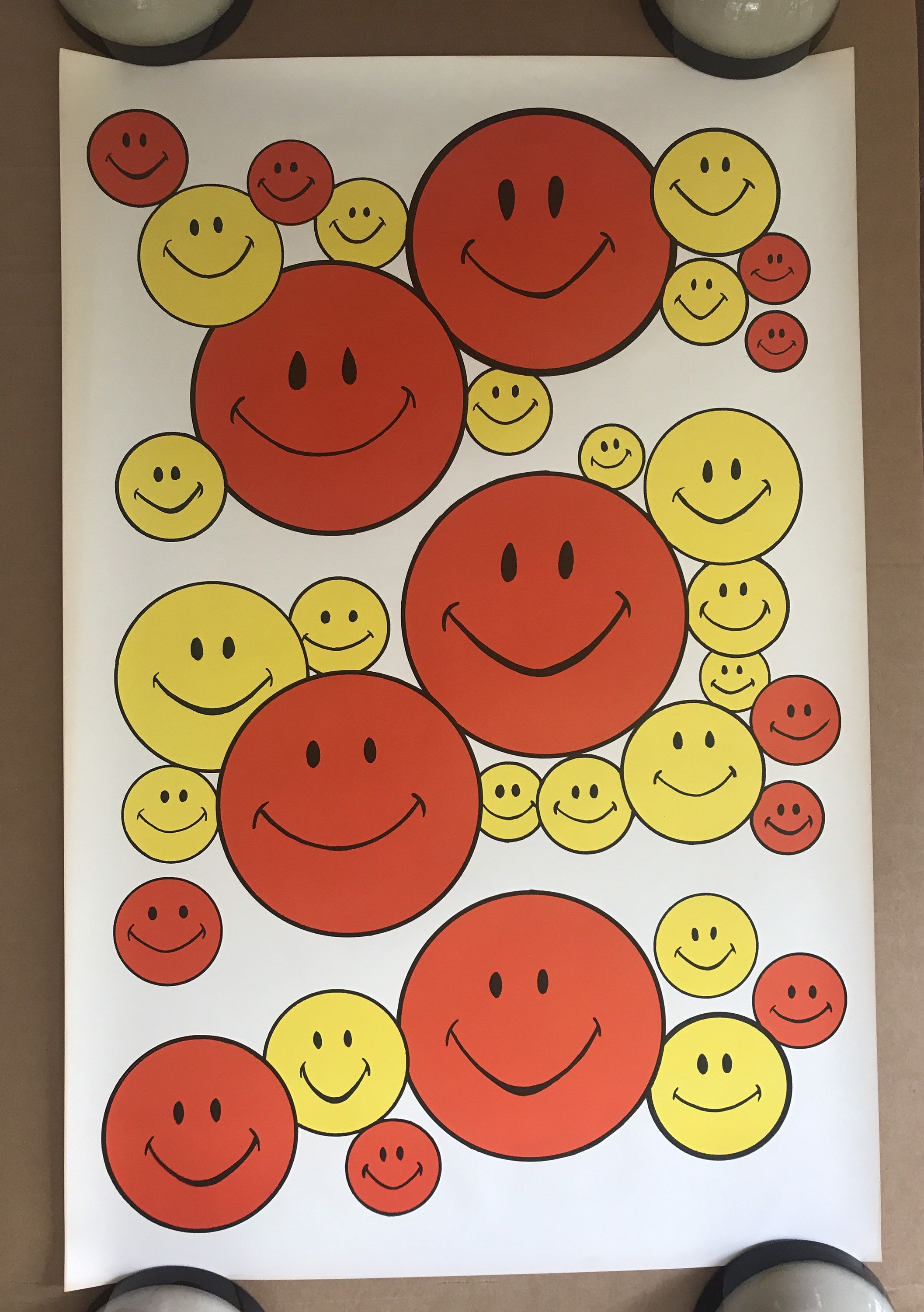 Smiley Face Stickers 1970s