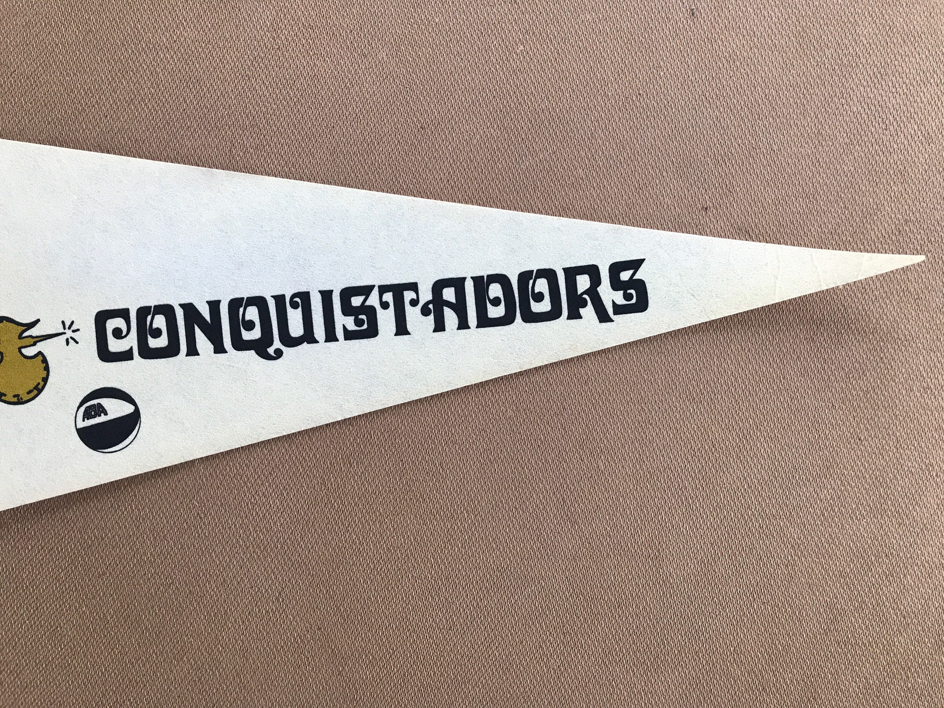 Vintage Original 1970s San Diego Conquistadors Pennant Flag Banner ABA ...