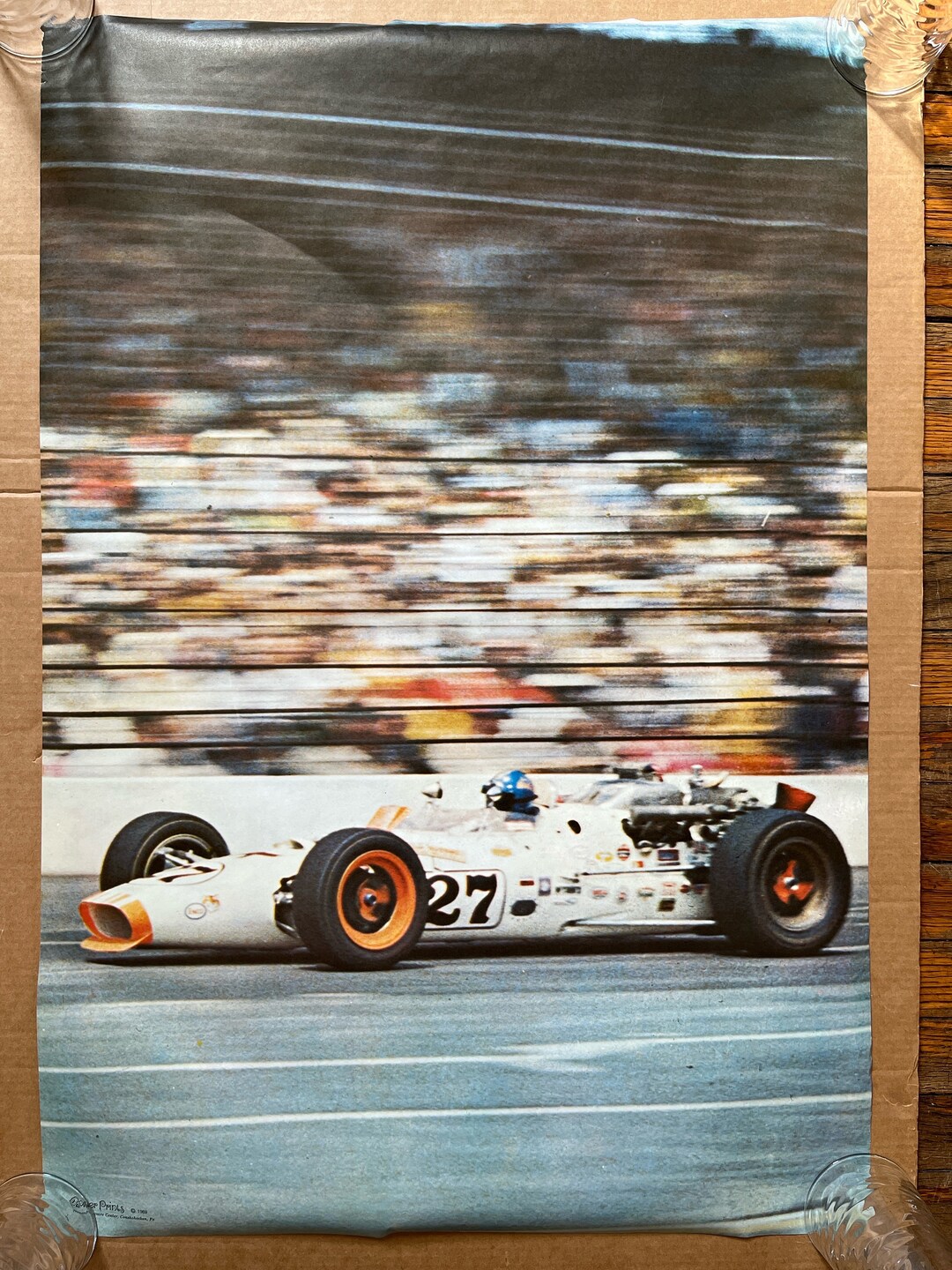 Race Car Vintage Poster Formula One #27 Sports Car F1 Original Posters ...