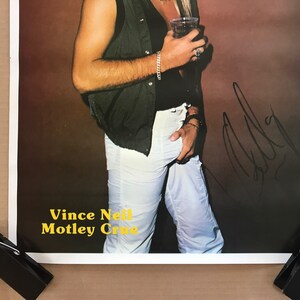 Vintage Original 1980s Motley Crue Vince Neil Pinup Rock Music ...
