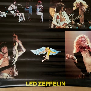 Led Zeppelin Original Vintage Poster Music Memorabilia Photo Style ...