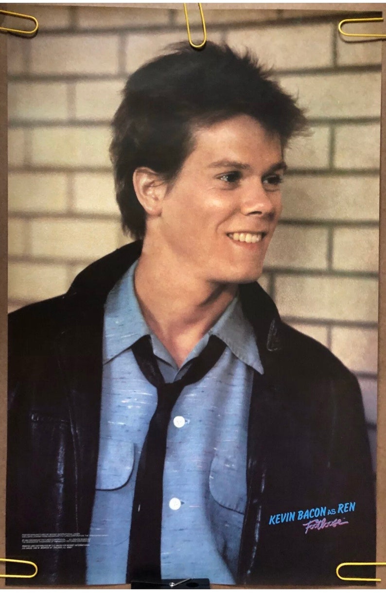 Kevin Bacon Vintage Poster Ren Footloose 1980s Movie Memorabilia - Etsy