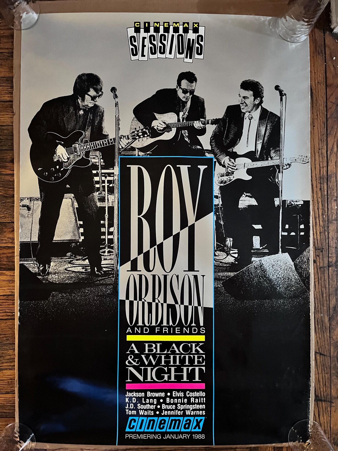 Roy Orbison and Friends Vintage Poster Bruce Springsteen Costello ...