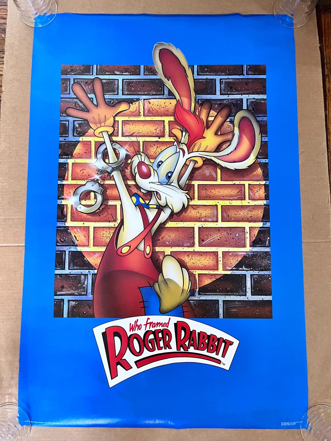 Who Framed Roger Rabbit Vintage Poster Walt Disney 1987 Movie Movies - Etsy