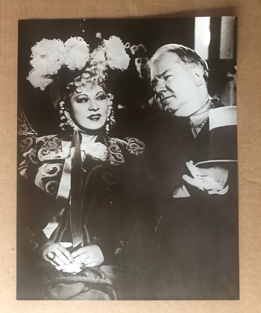 May West WC Fields Movie Star Sepia Print Poster 1970s - Etsy