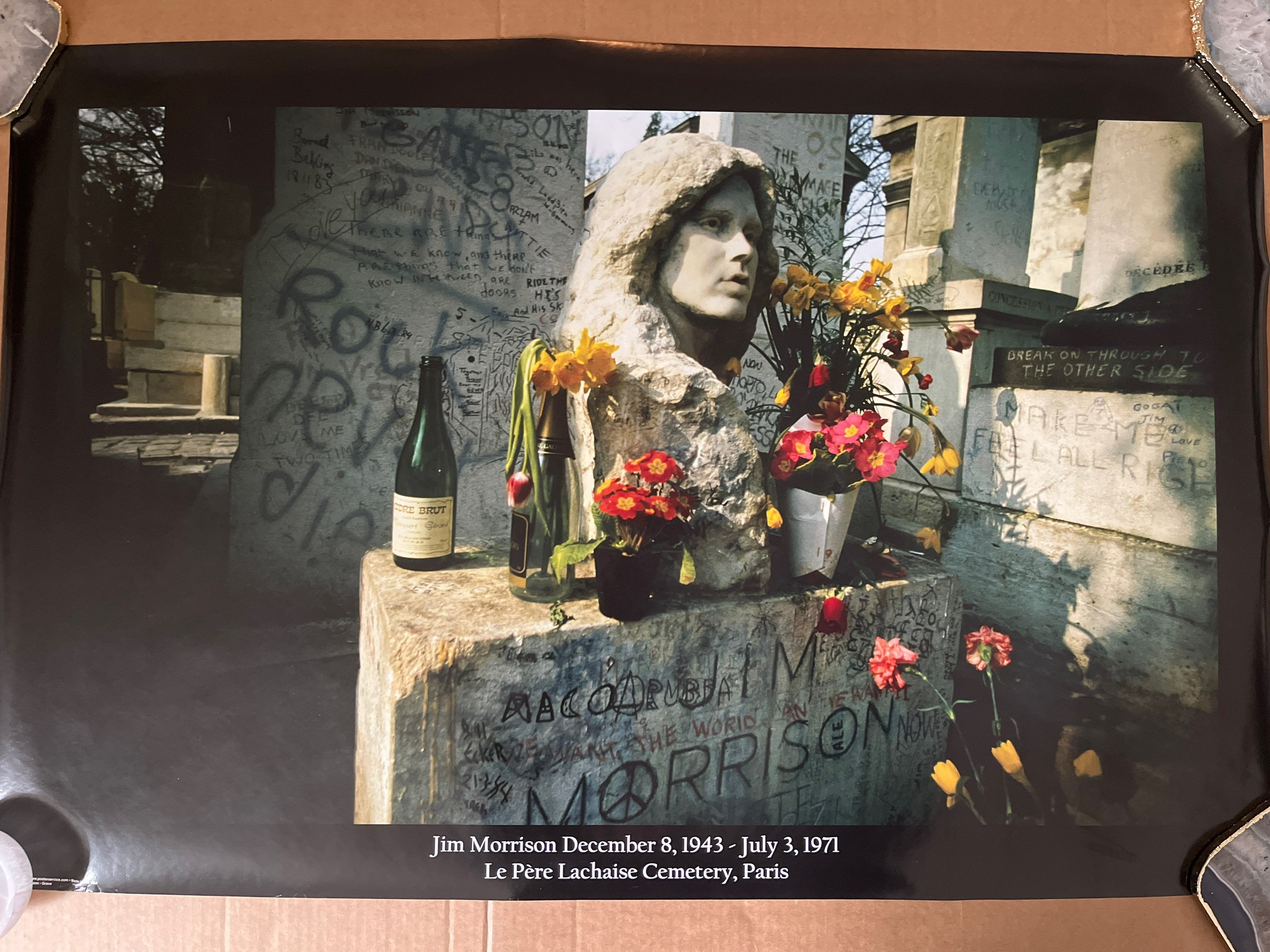 Jim Morrison Grave Poster