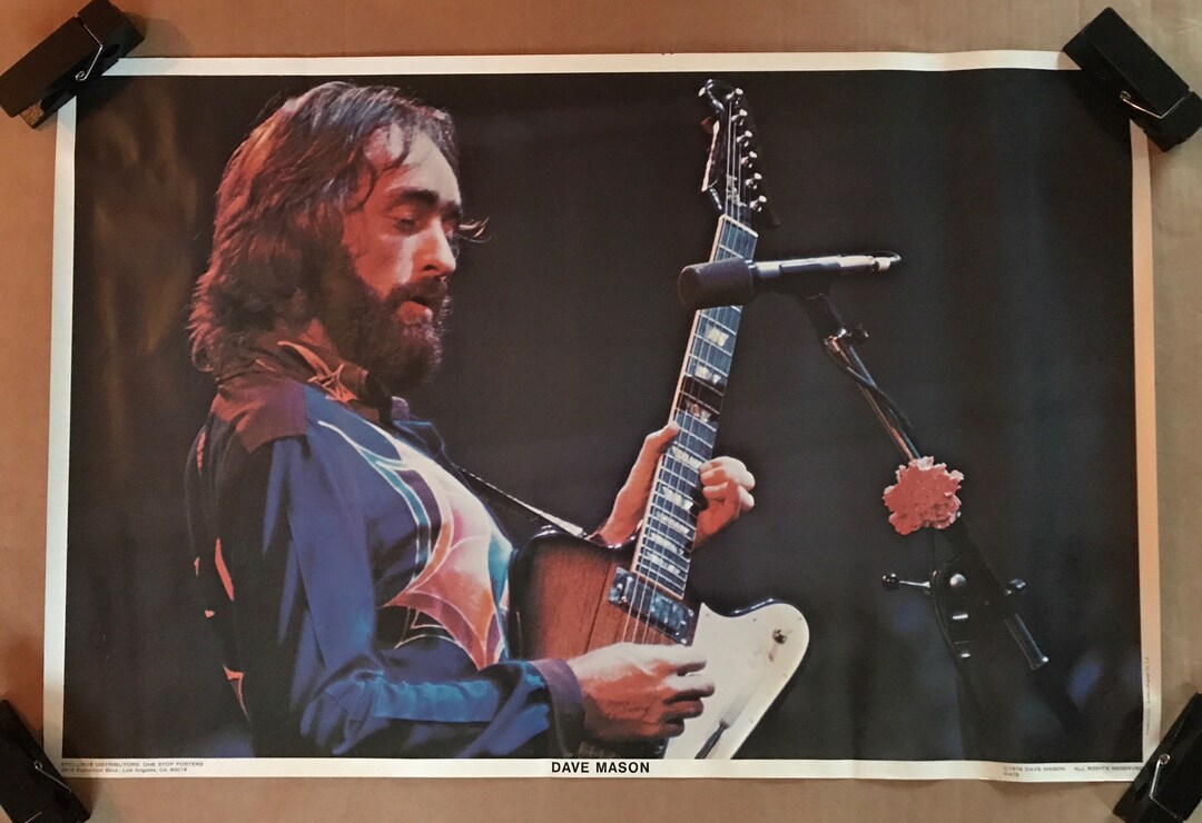 Original Vintage 1978 Dave Mason Poster Traffic Music Memorabilia - Etsy