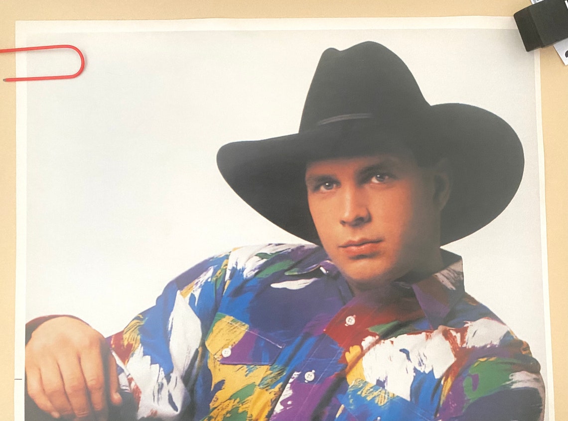 Original Vintage Poster Garth Brooks Country POP Music 1990s - Etsy