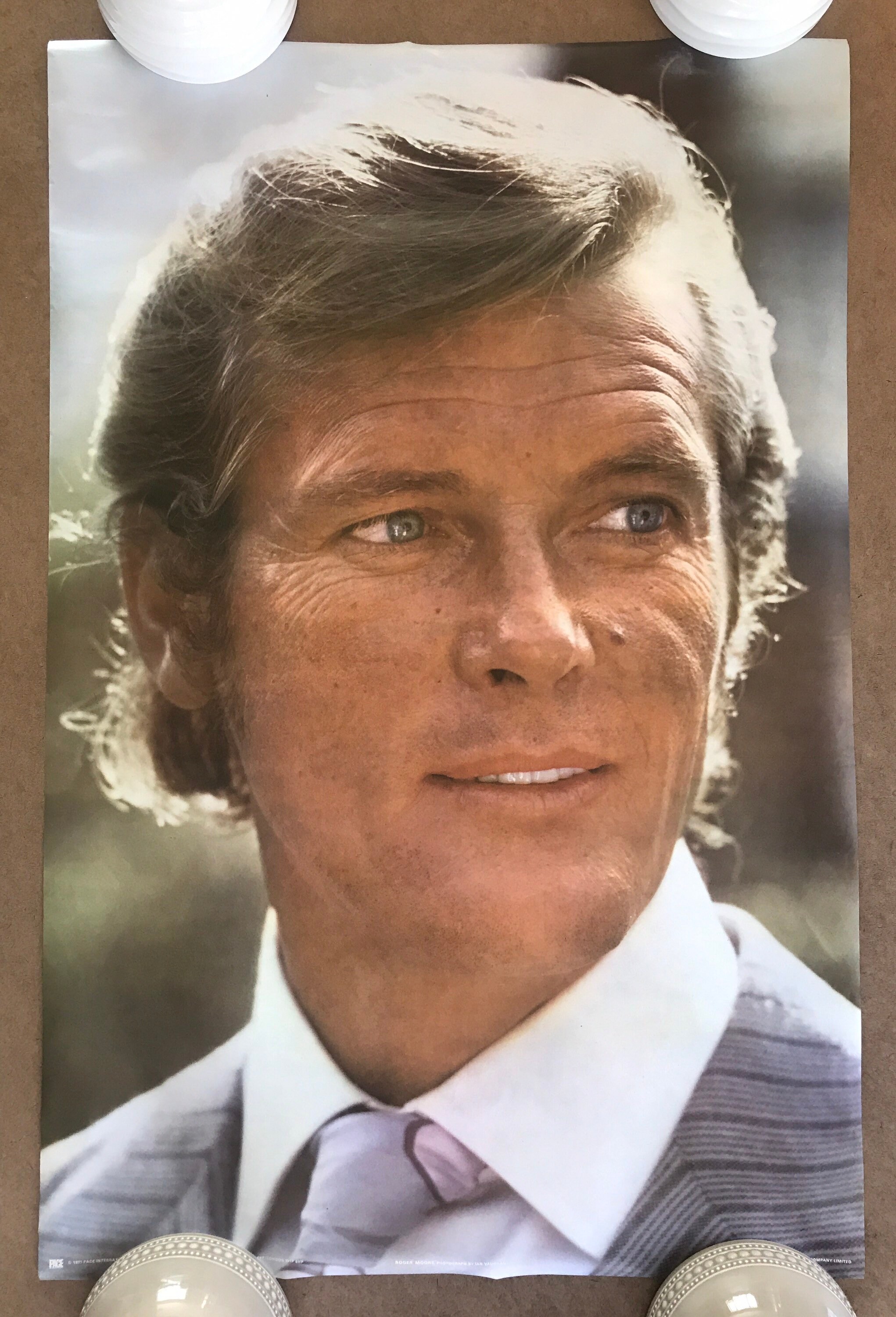 Vintage Original 1970s Roger Moore Pinup Poster Movie | Etsy