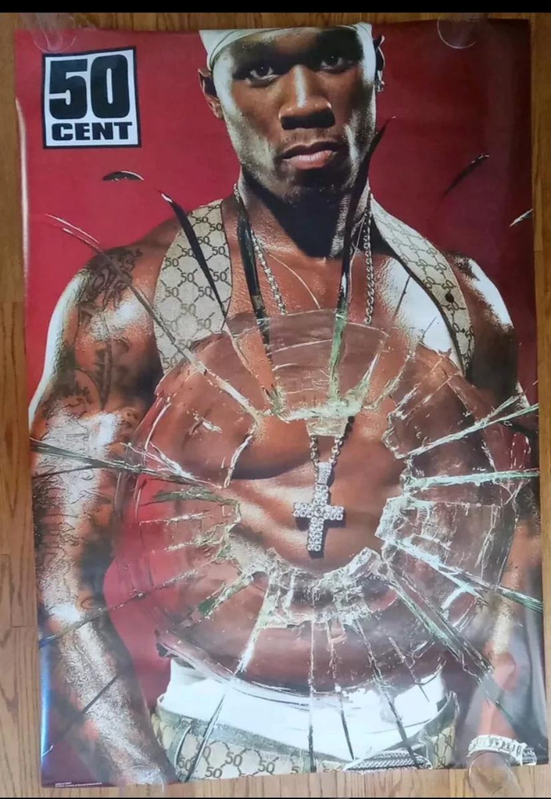 Vintage Original 50 Cent Subway Size Poster XL Rap Hip Hop Music Album ...