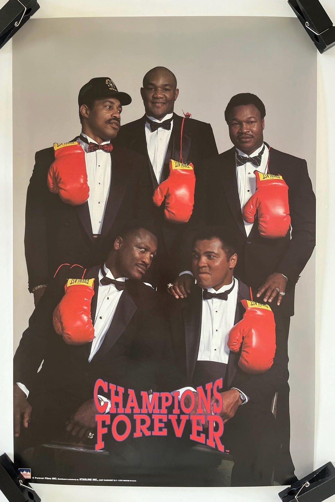 Original Vintage 1980s Champions Forever Boxing Legend Poster Ali ...