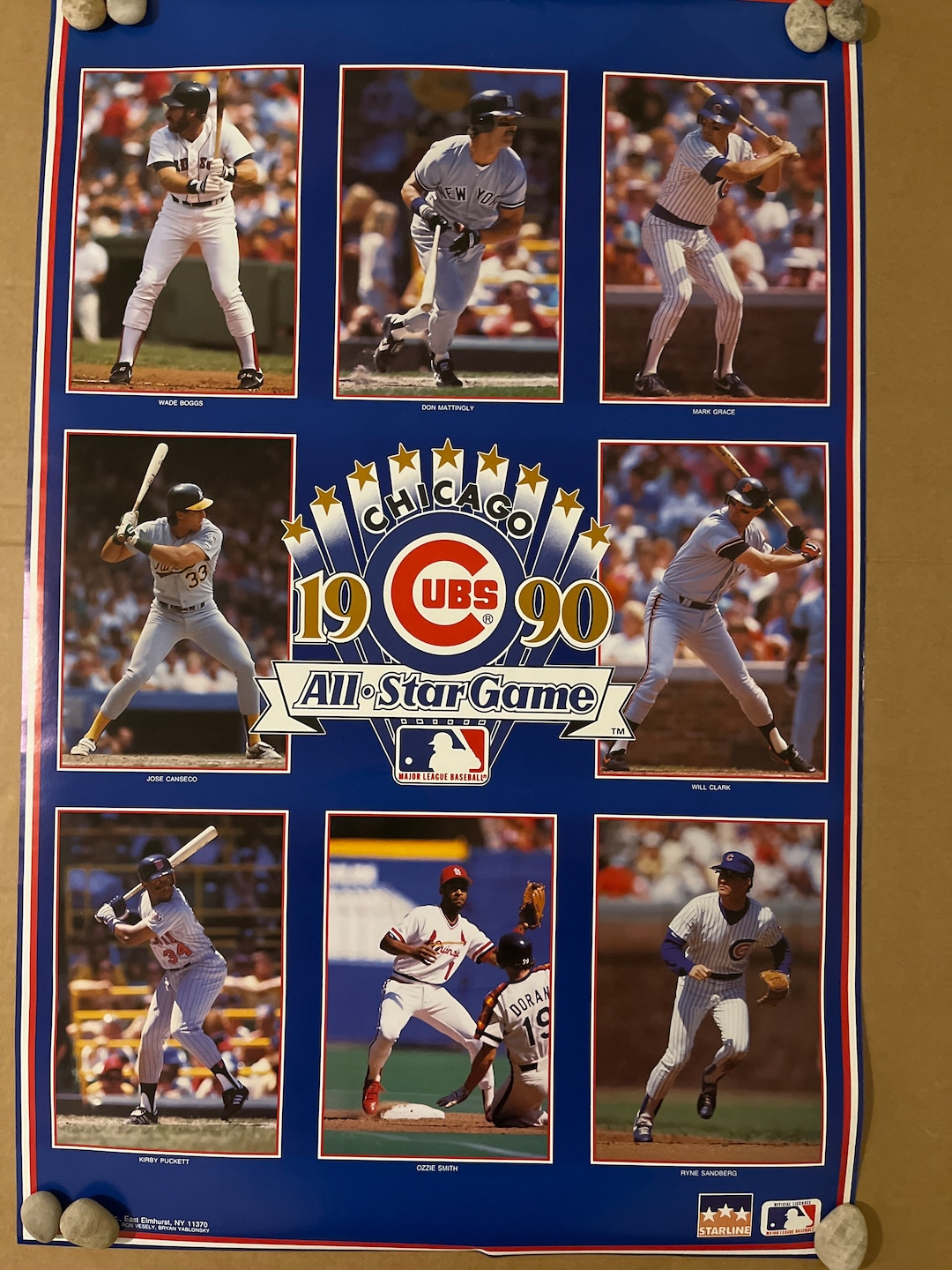 1990 MLB Allstar Game Poster Baseball Vintage Poster - Etsy