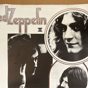 Led Zeppelin II Original Vintage Poster 1970s Rock and Roll Music ...