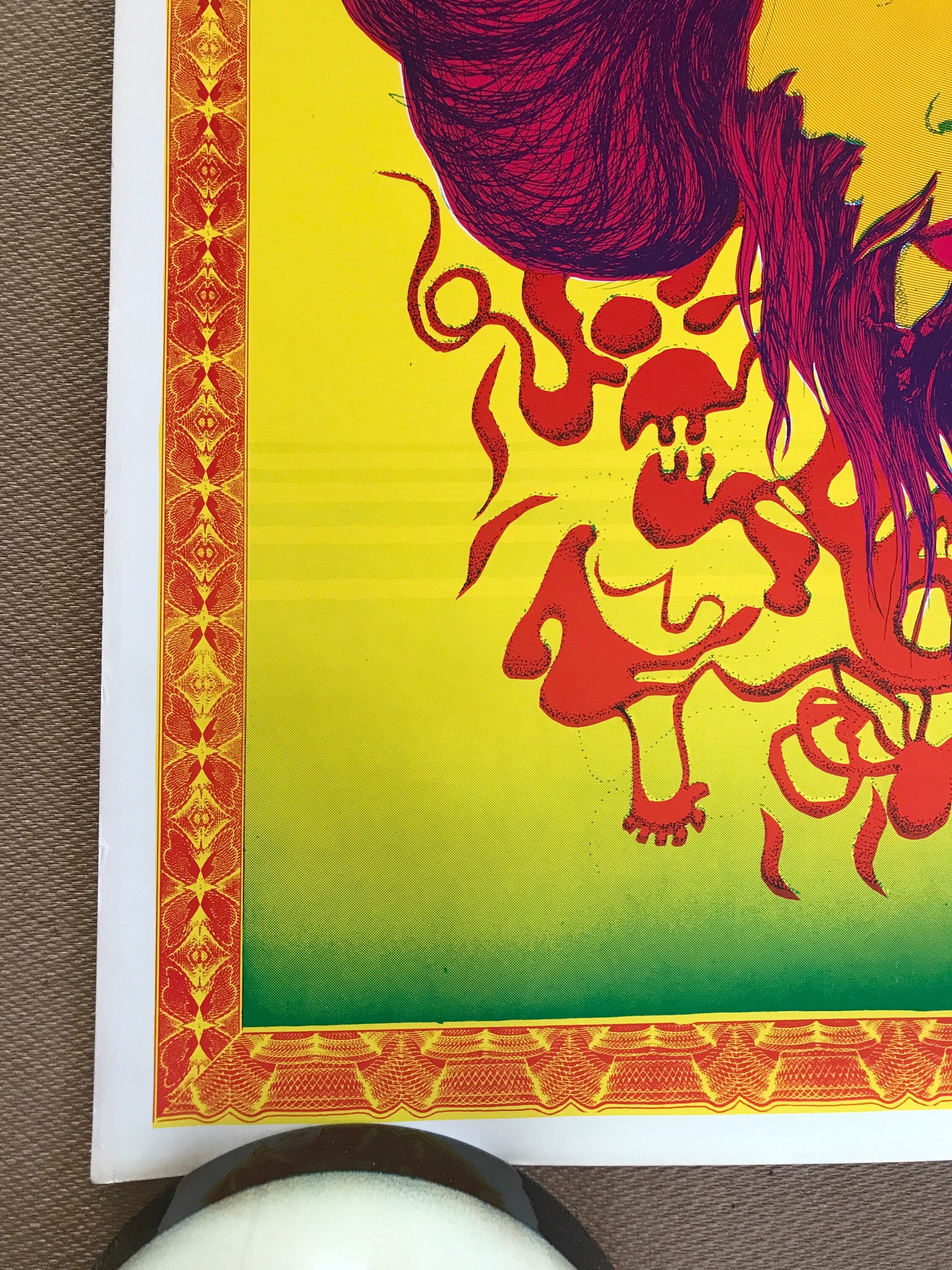 Vintage Original 1970s Drink Milk Poster Psychedelic Trippy - Etsy