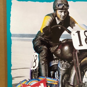 Budweiser Daytona Bike Week Poster Vintage Original Motorcycle Harley ...
