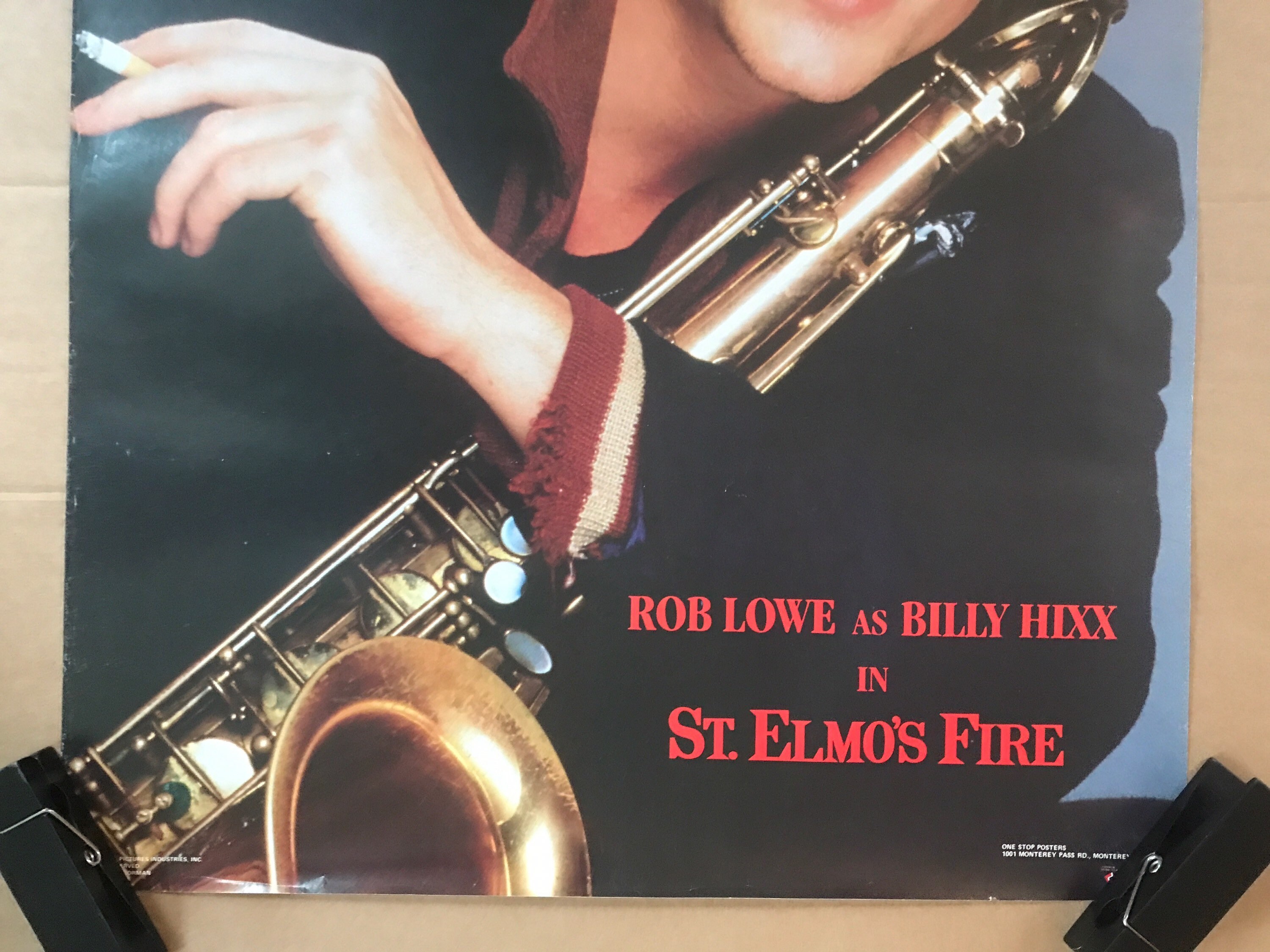 Vintage Original 1985 Rob Lowe as Billy Hixx Poster St Elmos - Etsy