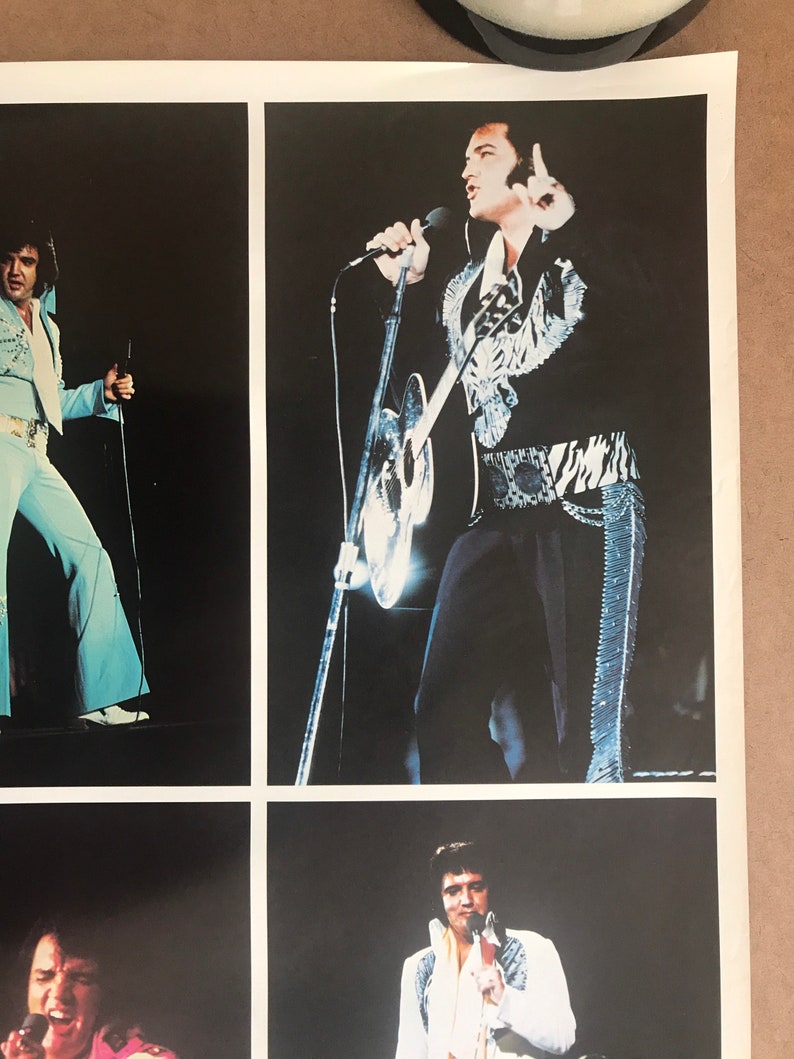 Vintage Original 1970s Elvis Presley Collage Poster 1979 Collector ...