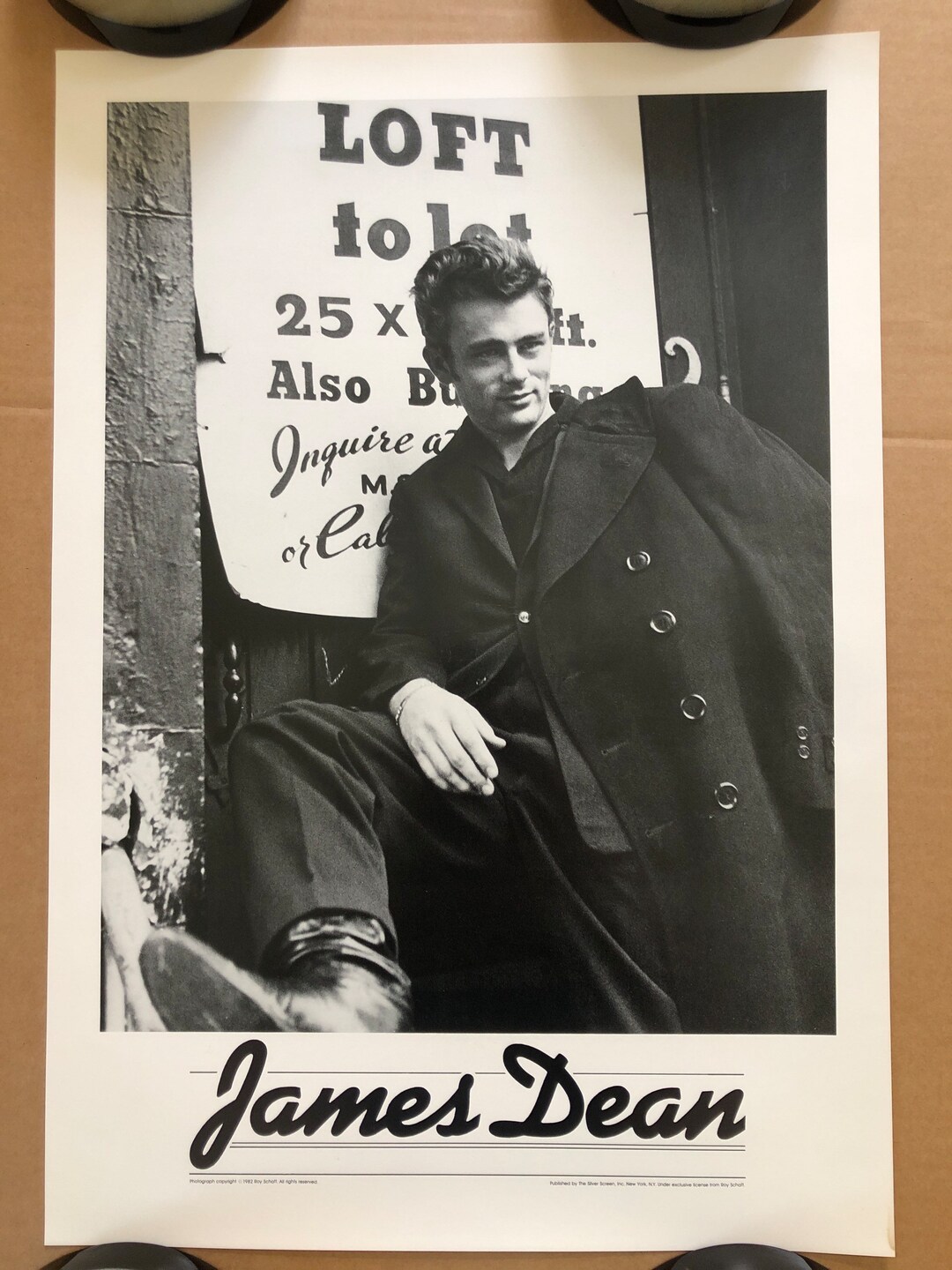 James Dean Poster New York City Photo Shoot Silver Screen 1982 Ray ...