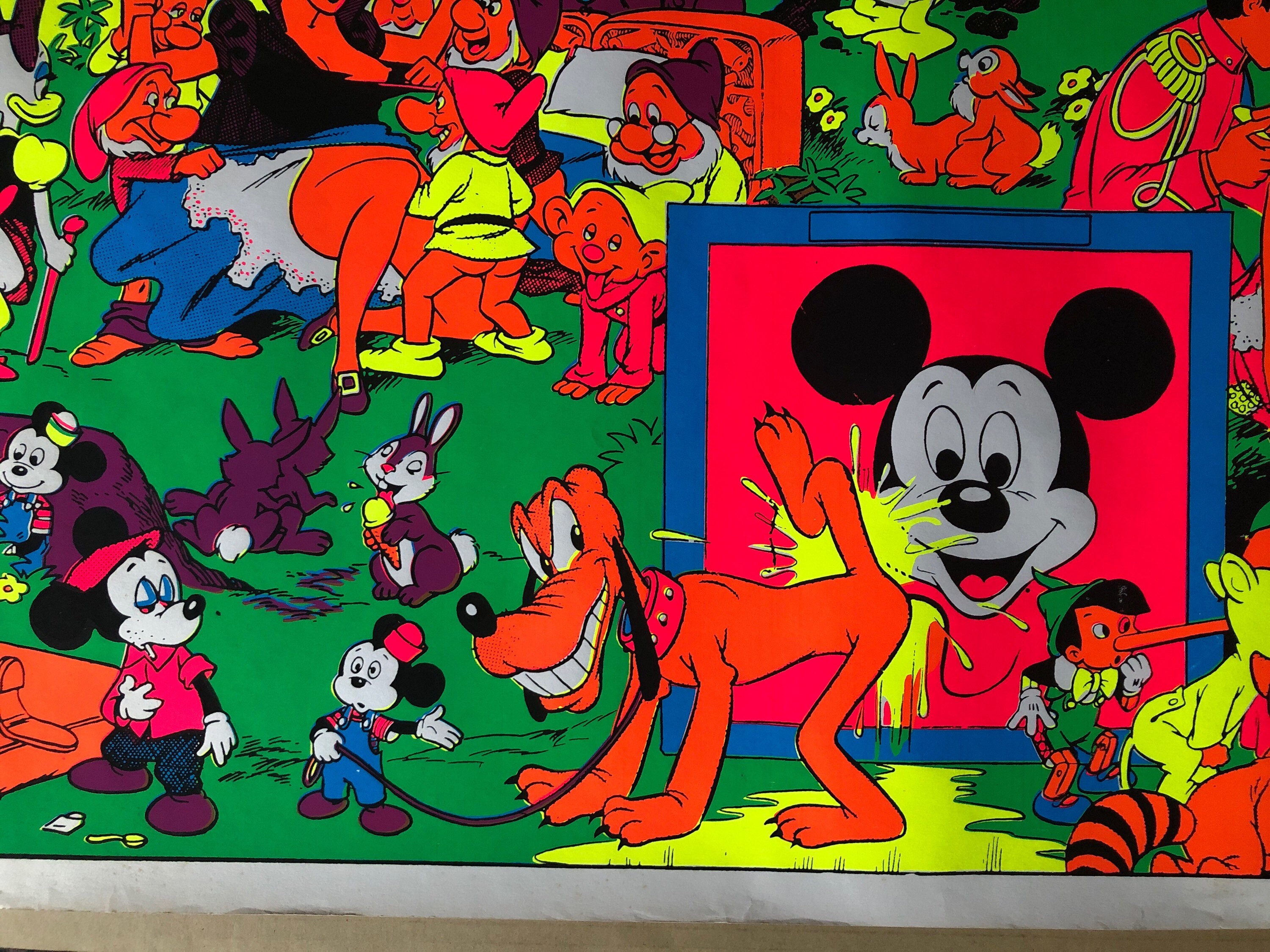 Vintage Black Light Poster Disney Pin Up Wally Wood Orgy Sex Etsy Ireland