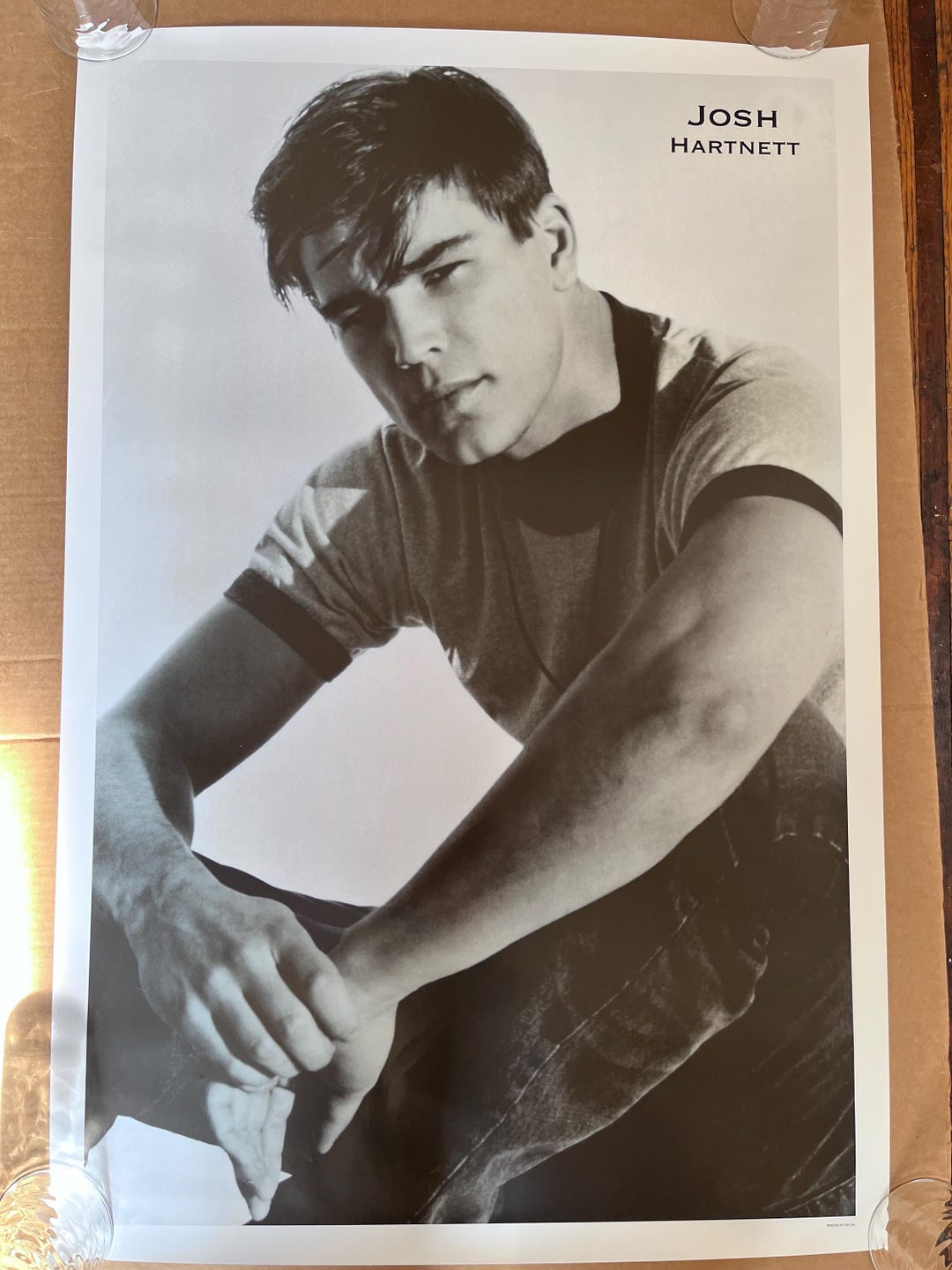 Josh Hartnett Vintage Poster 2000s Headshot Actor Movie Movies Black ...