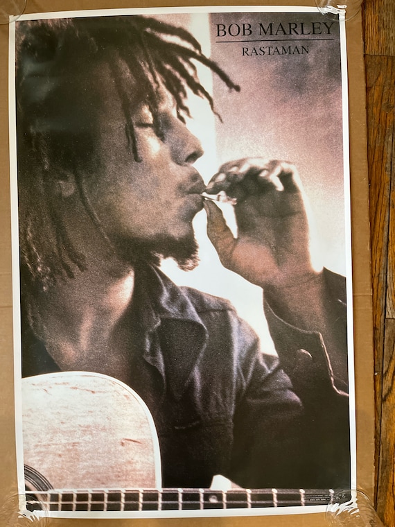 Bob Marley Raucht Einen Joint