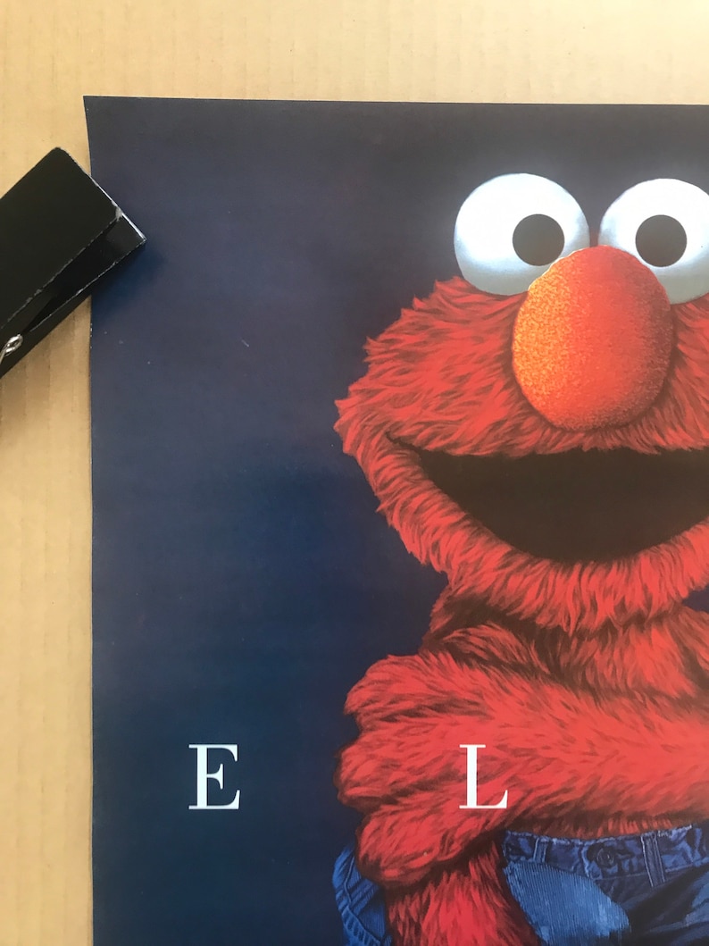 Vintage Original 1980s Sesame Street Elmo Pinup Television | Etsy