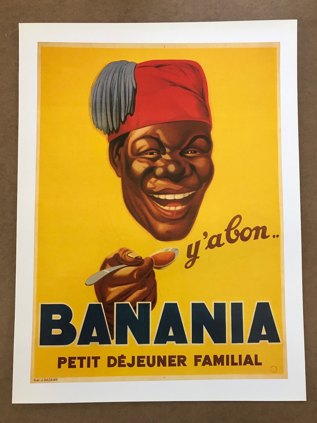 Vintage Ya Bon Banania Pinup Poster 1980s Job Parilux Collection Musee ...