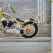 Vintage Poster Pin-up 1970’s Custom Motorcycle Pin-up Speedster Yellow ...