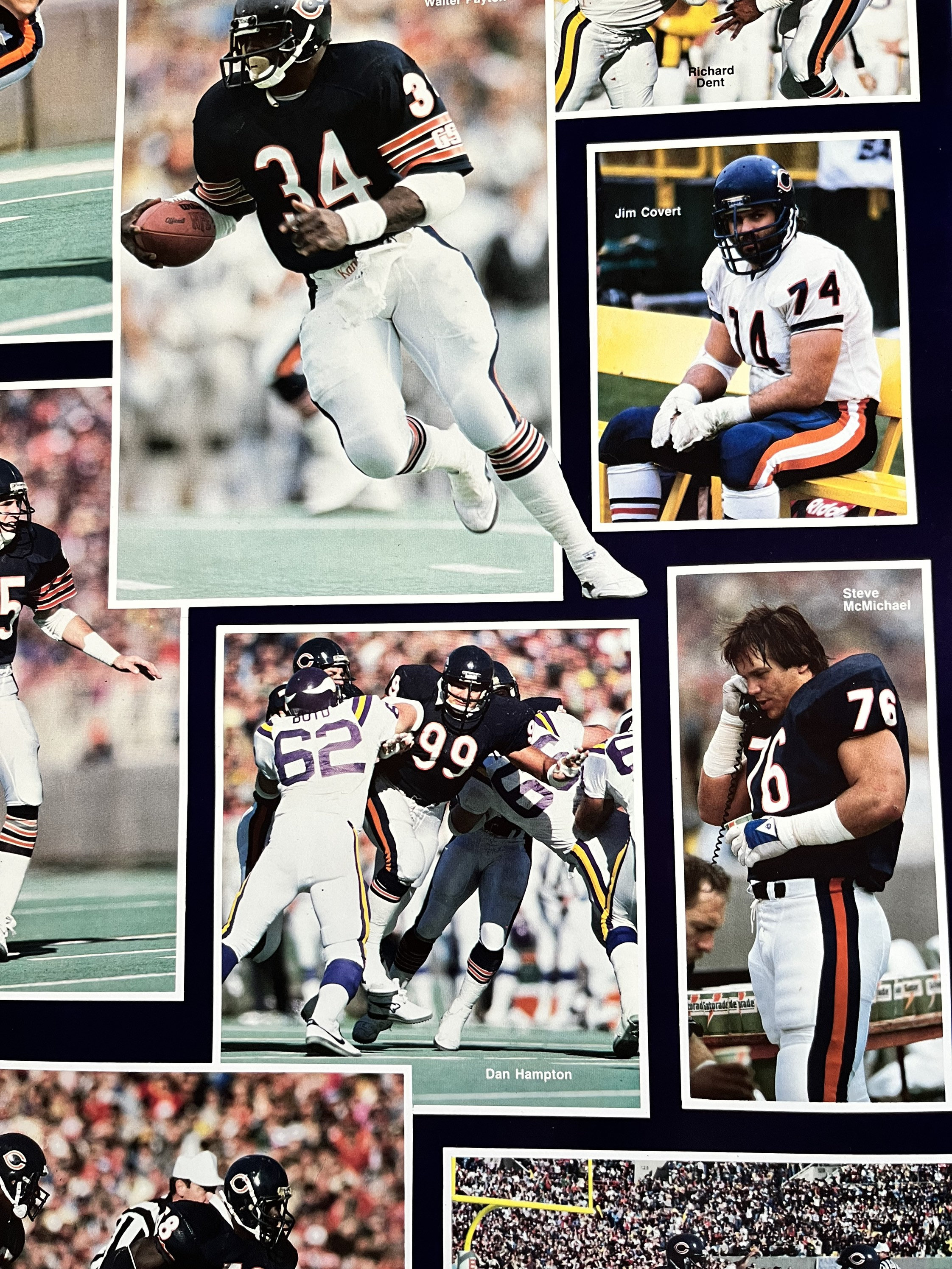 Vintage Original 1985 Chicago Bears Champions Collage Poster NFL ...