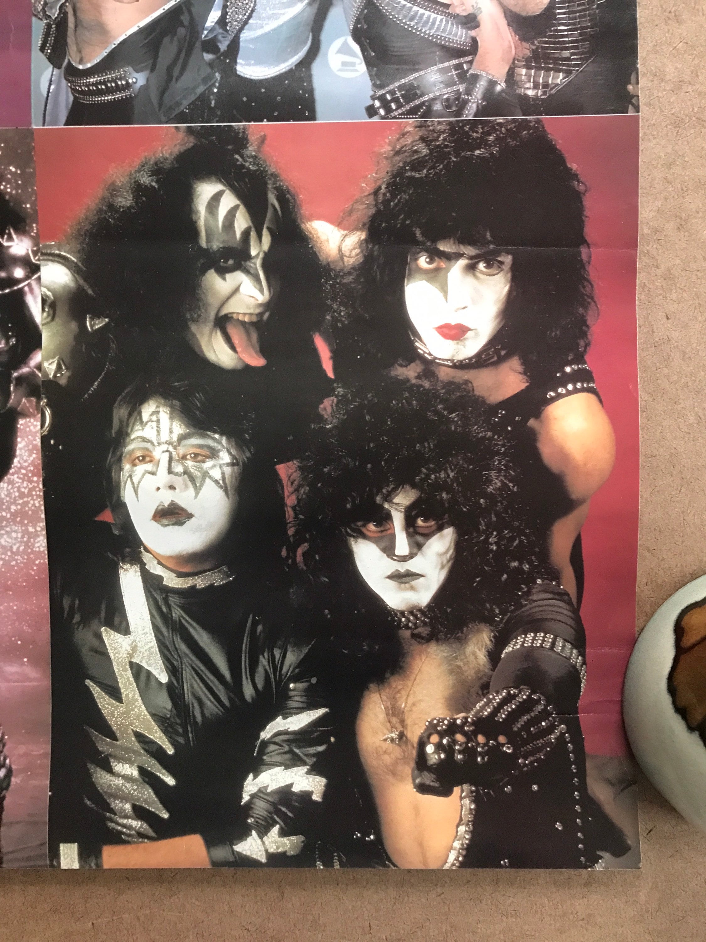 Vintage Original 1980s K.I.S.S Mini Collage Poster KISS Rock Music ...