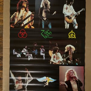Led Zeppelin Original Vintage Poster Music Memorabilia Photo Style ...