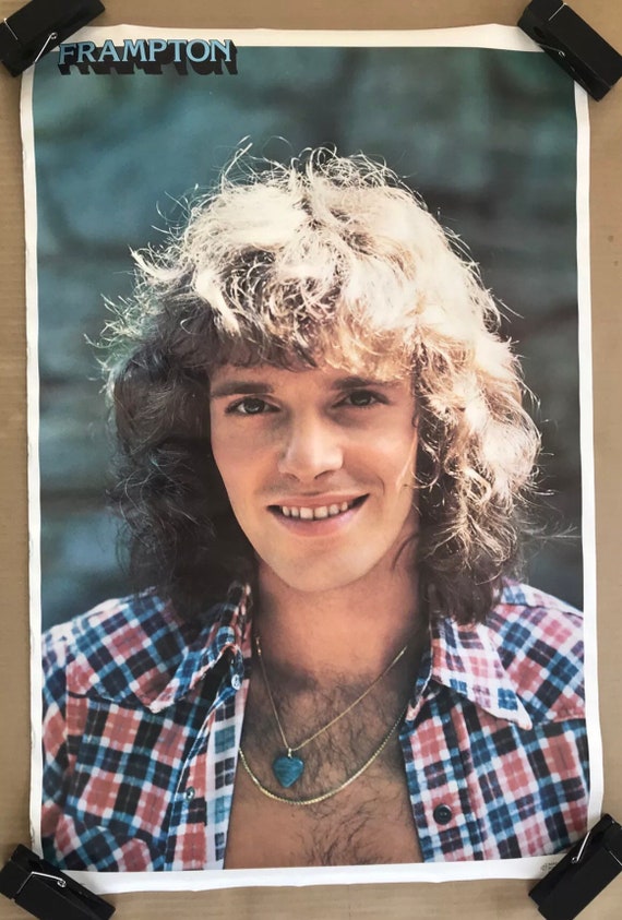 Vintage Original 1970s Peter Frampton Poster 1977 Head Shot | Etsy