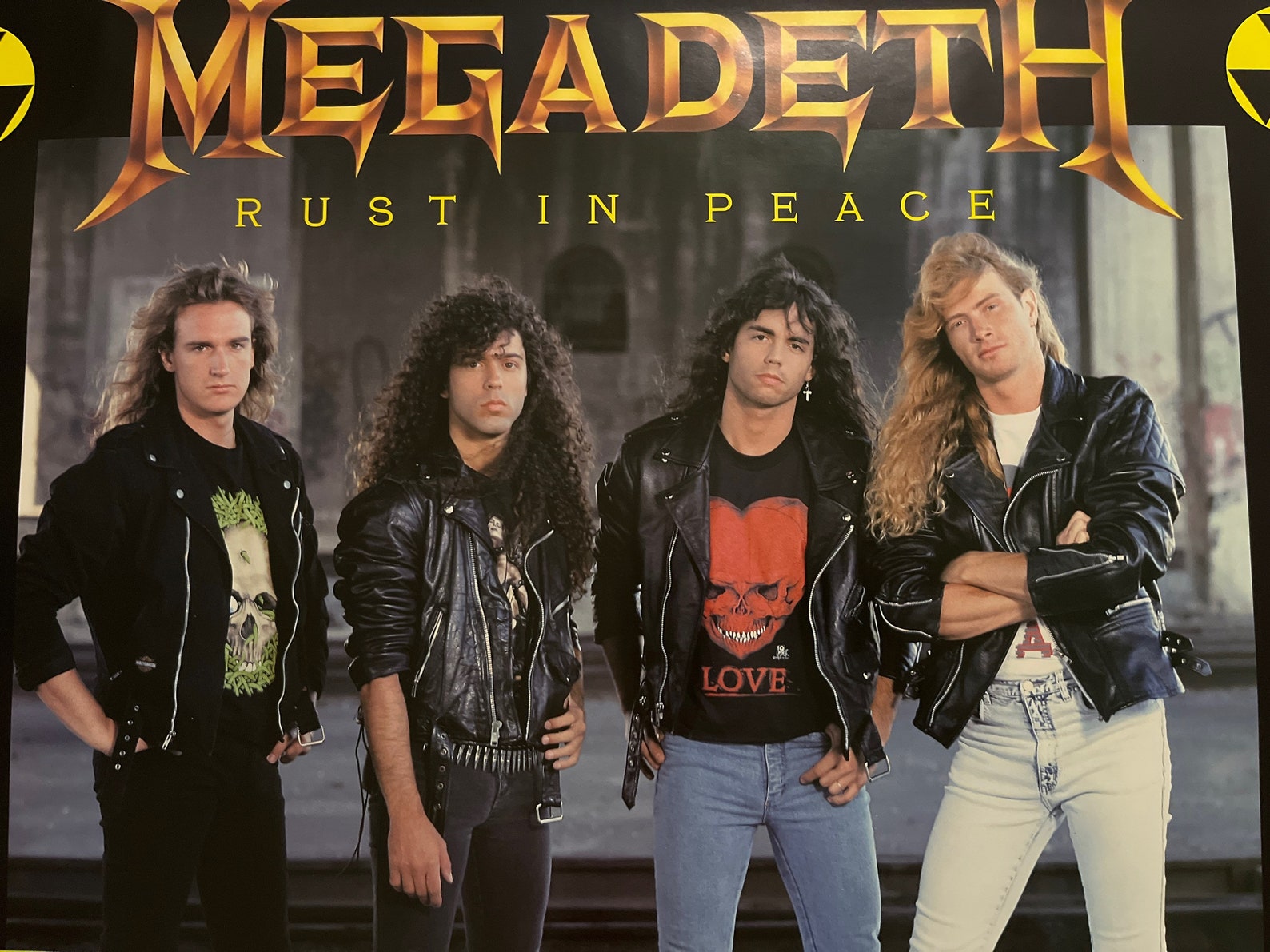Megadeth on Tour Rust in Peace 1990 Promo Vintage Poster - Etsy