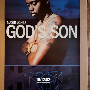 Nas God's Son Vintage Poster 2002 Hip Hop Rap Commercial Promo - Etsy