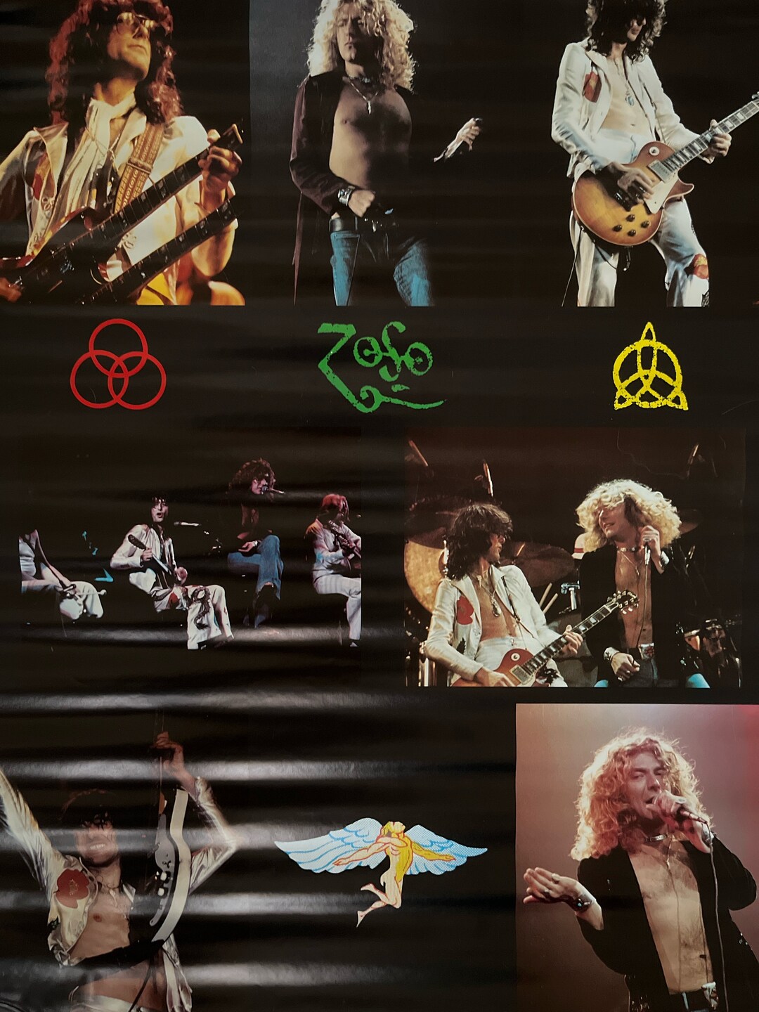 Led Zeppelin Original Vintage Poster Music Memorabilia Photo Style ...