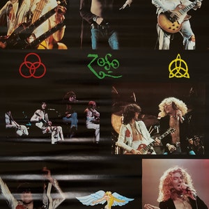 Led Zeppelin Original Vintage Poster Music Memorabilia Photo Style ...