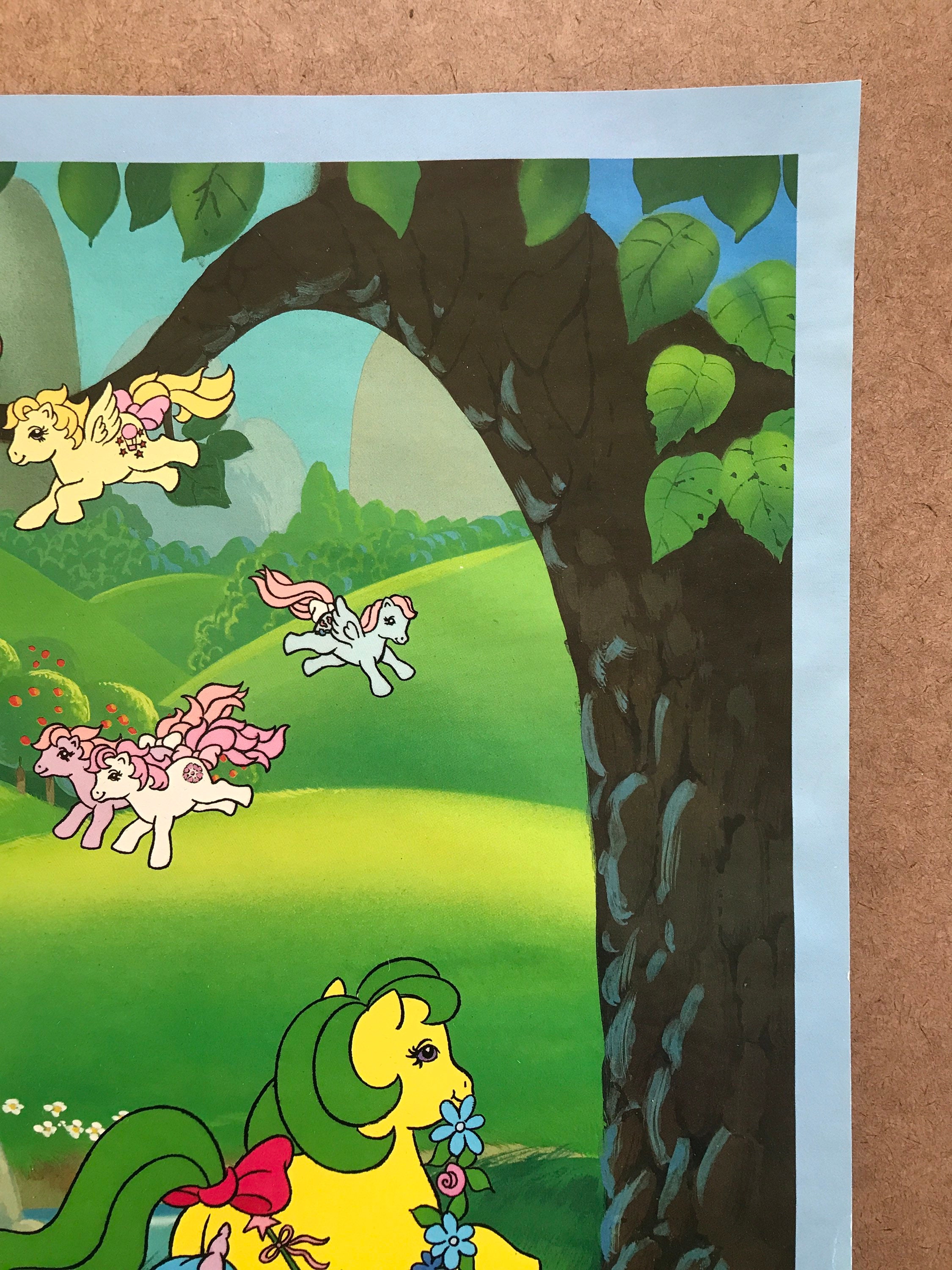 Vintage Original 1980s My Little Pony Pinup Poster 1986 Hasbro | Etsy