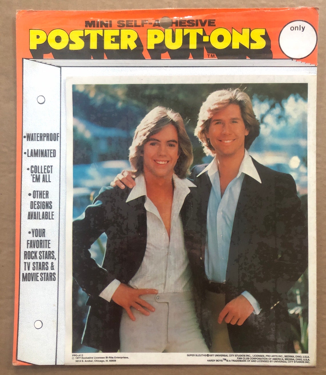 Hardy Boys Vintage Sticker Poster Put-ons Super Super Sleuths | Etsy