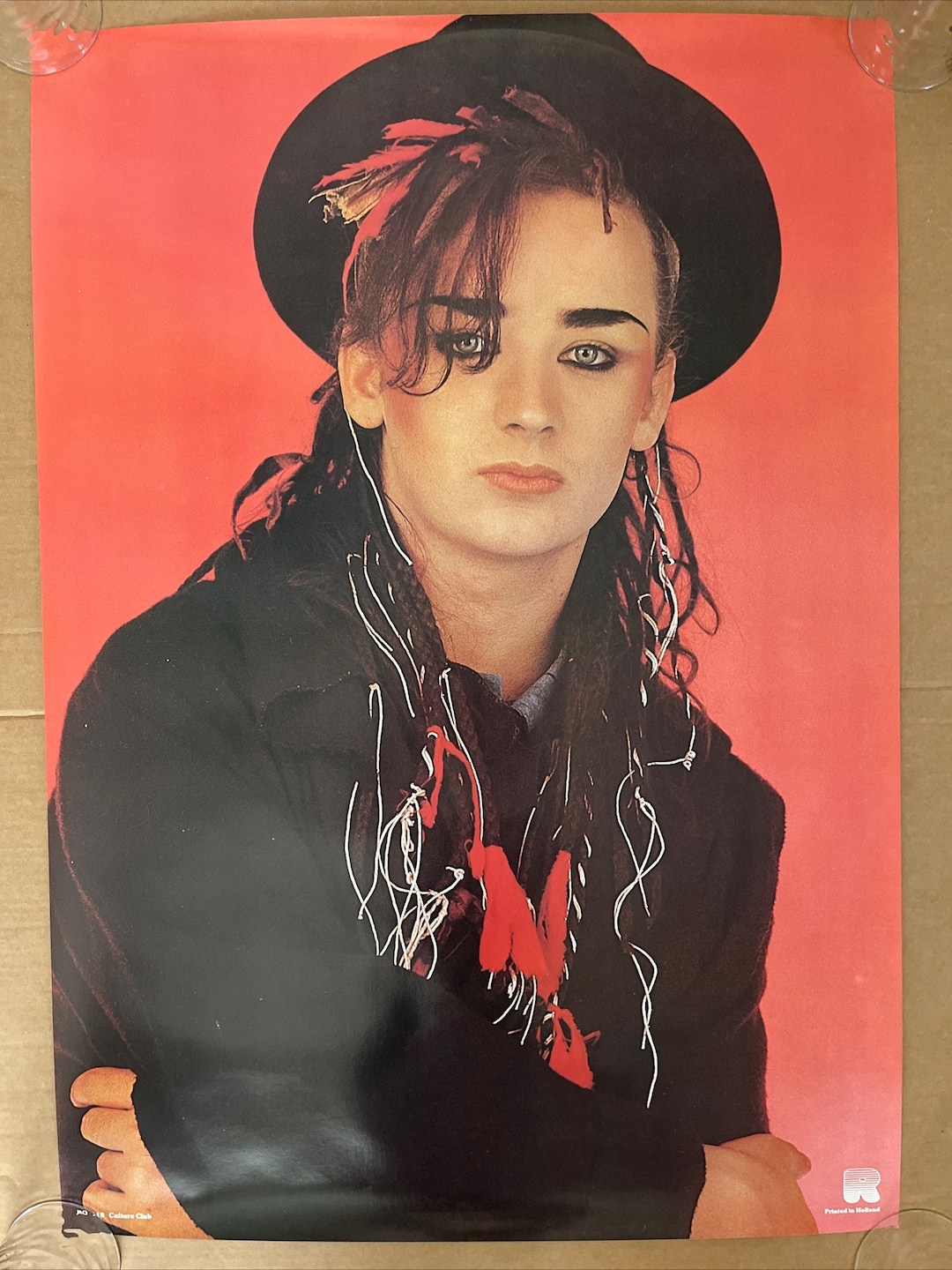 Boy George Vintage Poster Culture Club 1980s Pop Music Icon Hat - Etsy